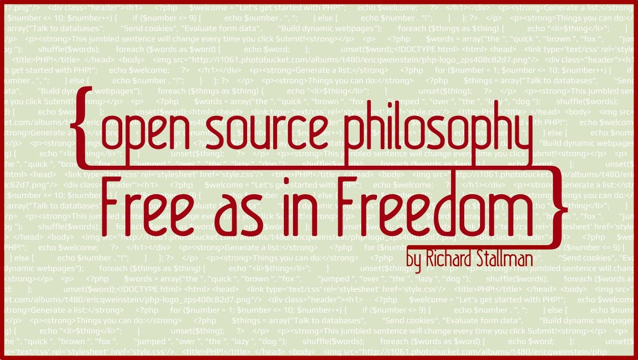 Open Source Philosophy - Memory Salsh Vision Studios